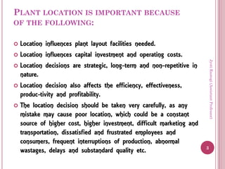 Plant location | PPT