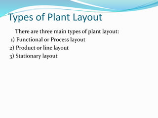 Plant location and Layout | PPTX