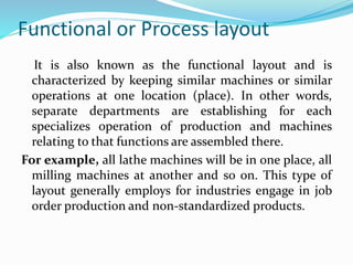 Plant location and Layout | PPTX