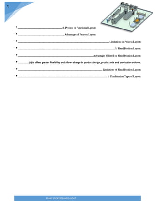 Plant location and layout | PDF