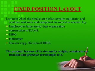 Plant location and lay out planning | PPT