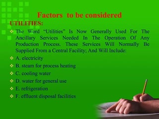 Plantlocationandlayoutplanning | PPT