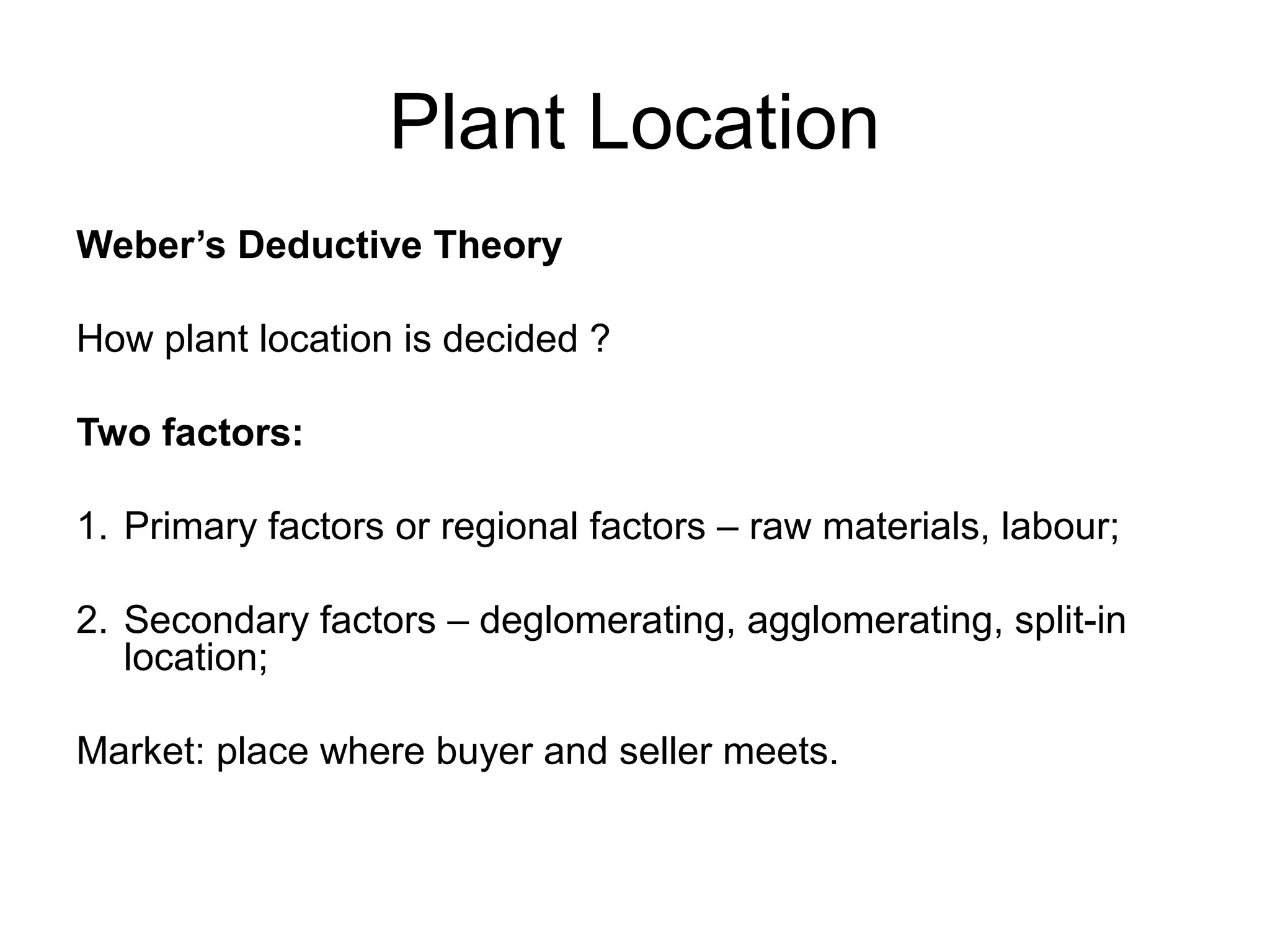 Plant location and_site_selection | PPT