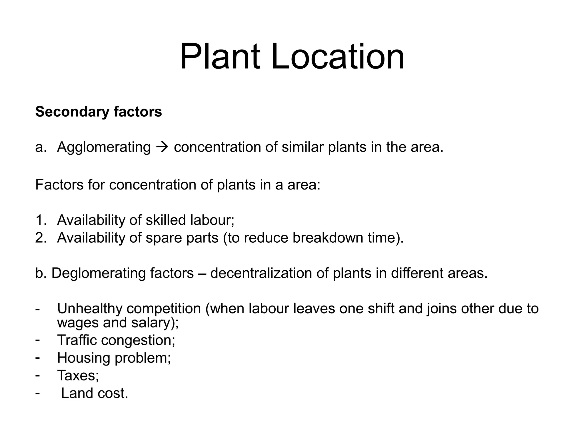 Plant location and_site_selection | PPT