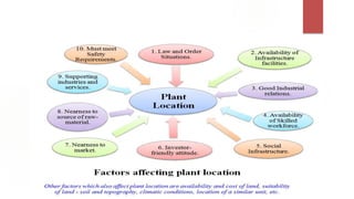 Plant location & layout | PPTX
