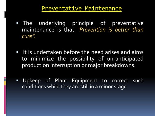 Plant maintenance basics | PPSX