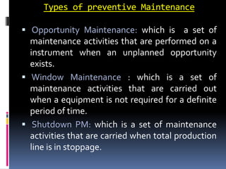 Plant maintenance basics | PPSX