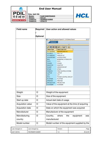 SAP Plant Maintenance Training Material | www.sapdocs.info