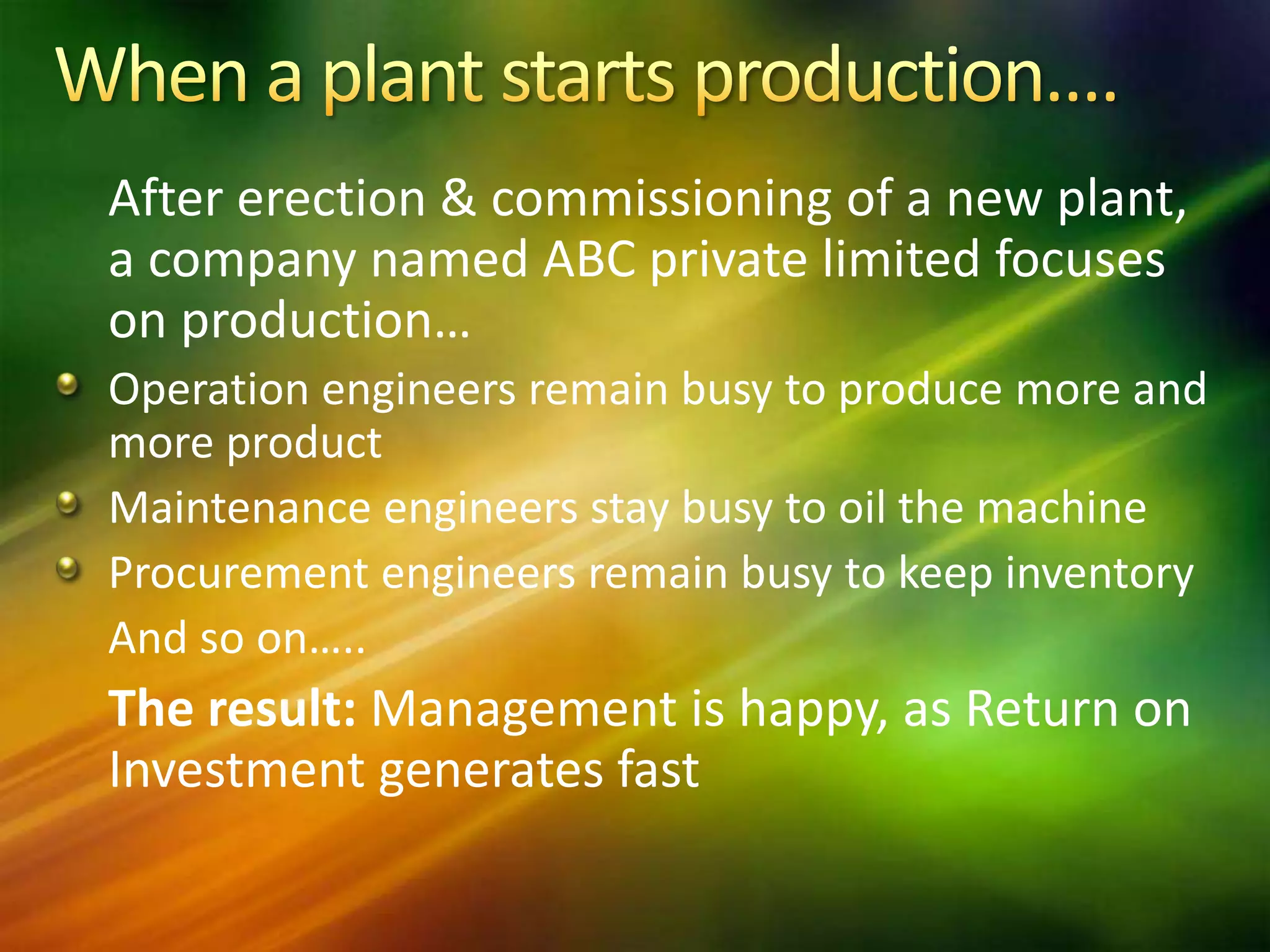 Plant & Maintenance Engineering | PPTX