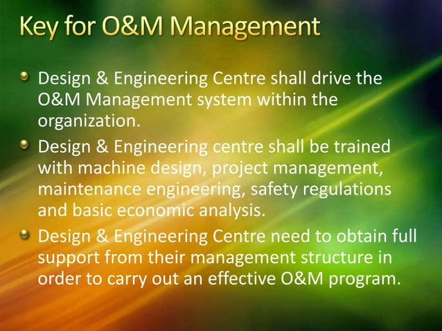 Plant & Maintenance Engineering | PPTX