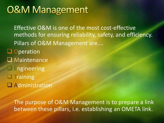 Plant & Maintenance Engineering | PPTX