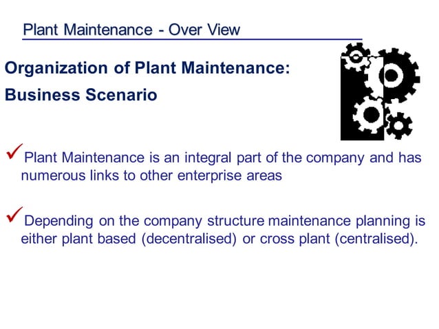 SAP Plant Maintenance overview PM (ASM)) | PDF
