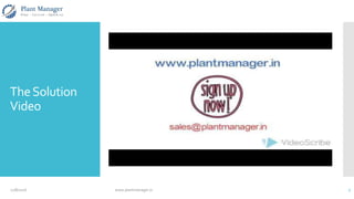 Plant manager - Production Planning & Control | PPTX