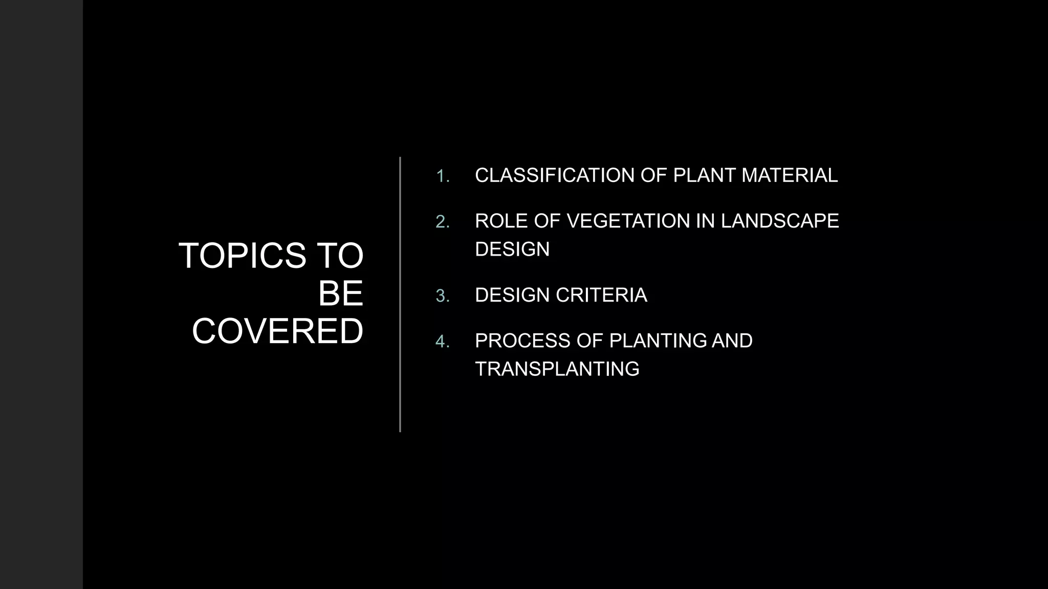 Plant material in landscape | PPTX