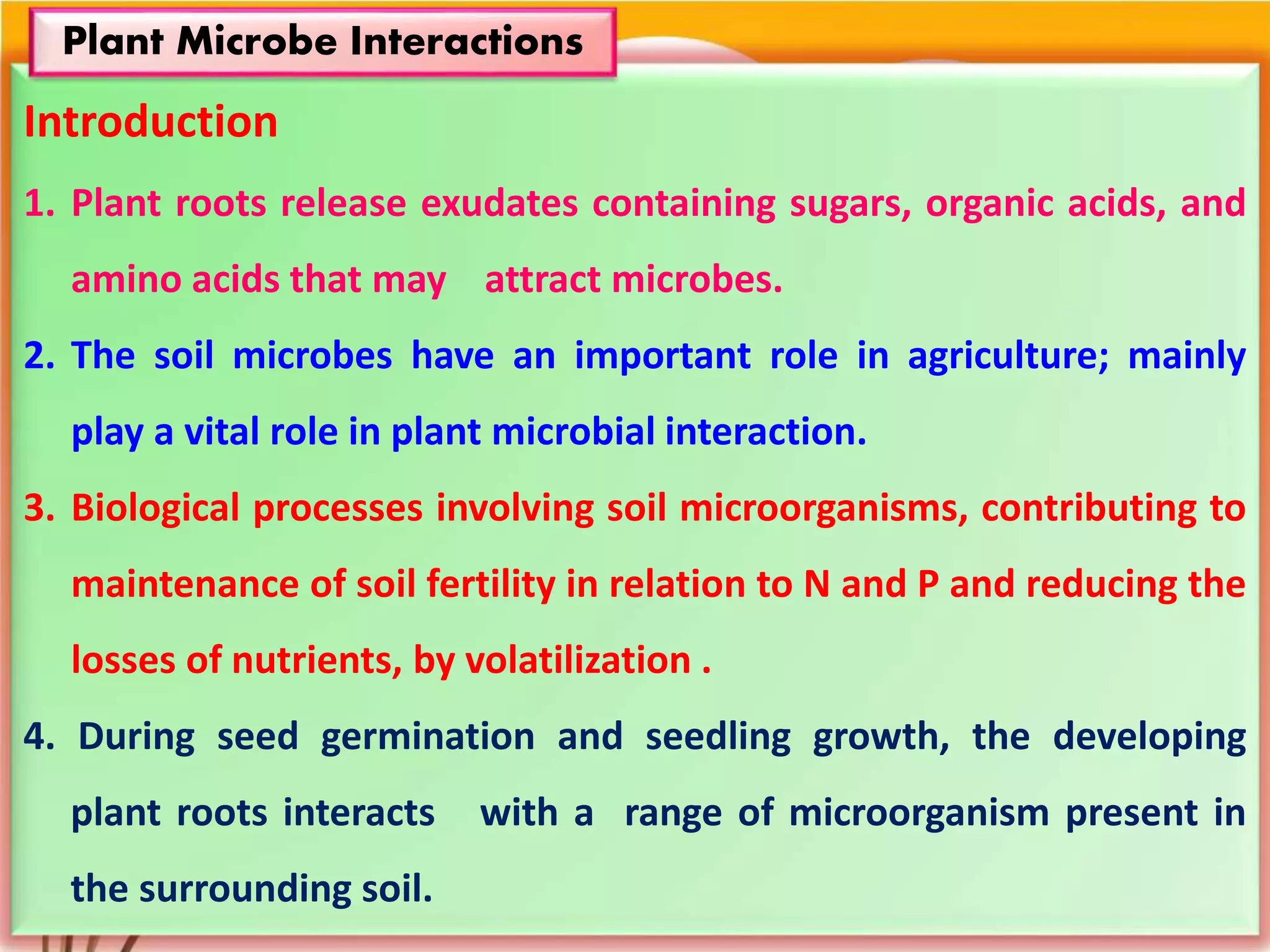 Plant microbe interaction by dr. ashwin cheke | PPTX