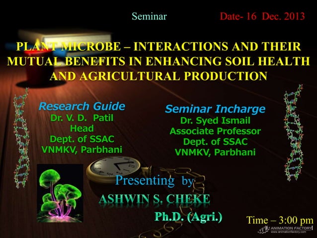 Plant microbe interaction by dr. ashwin cheke | PPTX