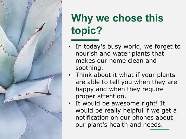 Plant monitoring system | PPTX | Gardening | Home & Garden