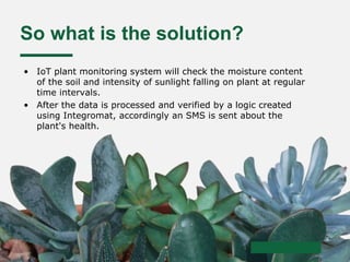 Plant monitoring system | PPTX