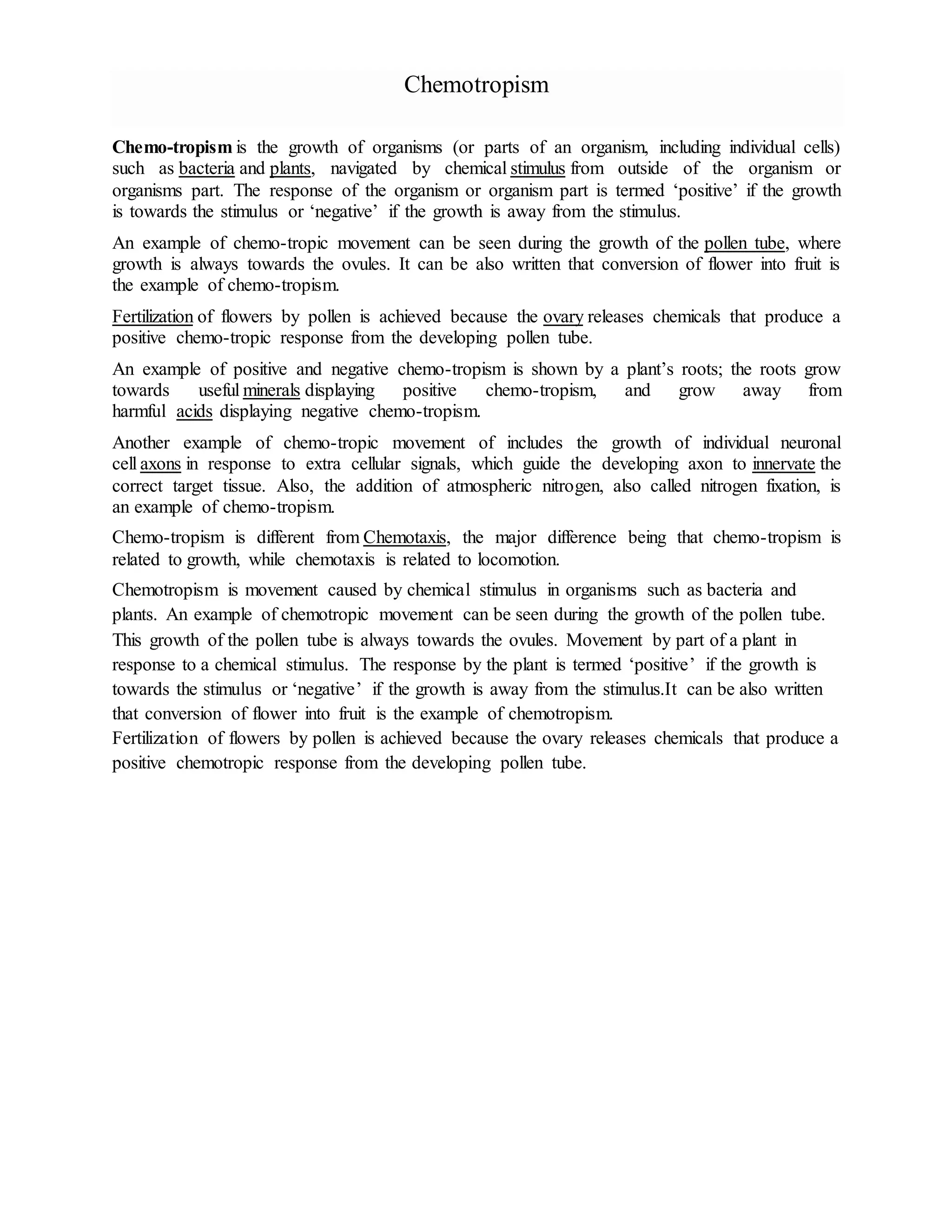 Plant movement | DOCX