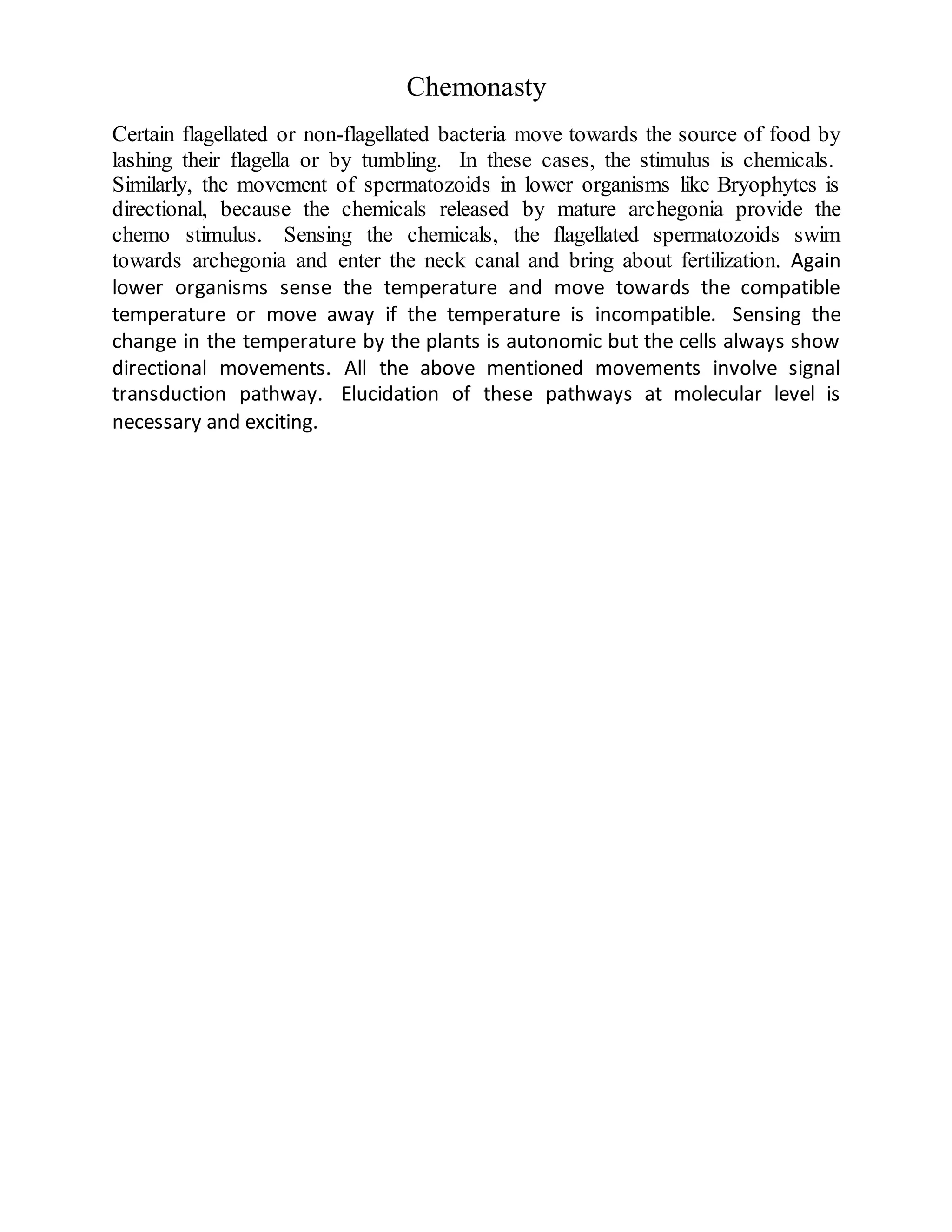 Plant movement | DOCX