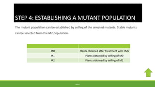 Breeding Plants using Chemical Mutagens | PPT