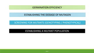 Breeding Plants using Chemical Mutagens | PPTX