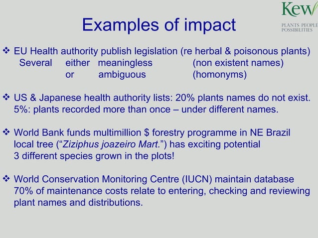 Plant names: Obstacles and Solutions to access information about plants ...