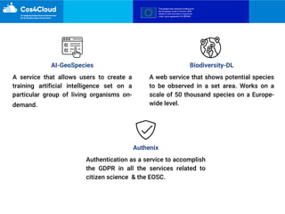 Introducing Co4Cloud: how will it benefit the citizen science community? | PPT