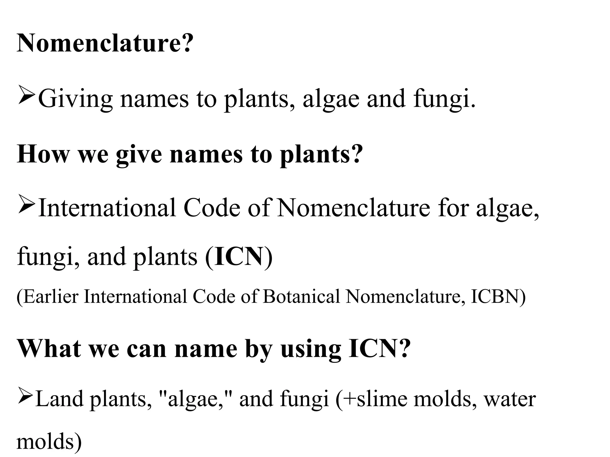 Plant nomenclature | PPT