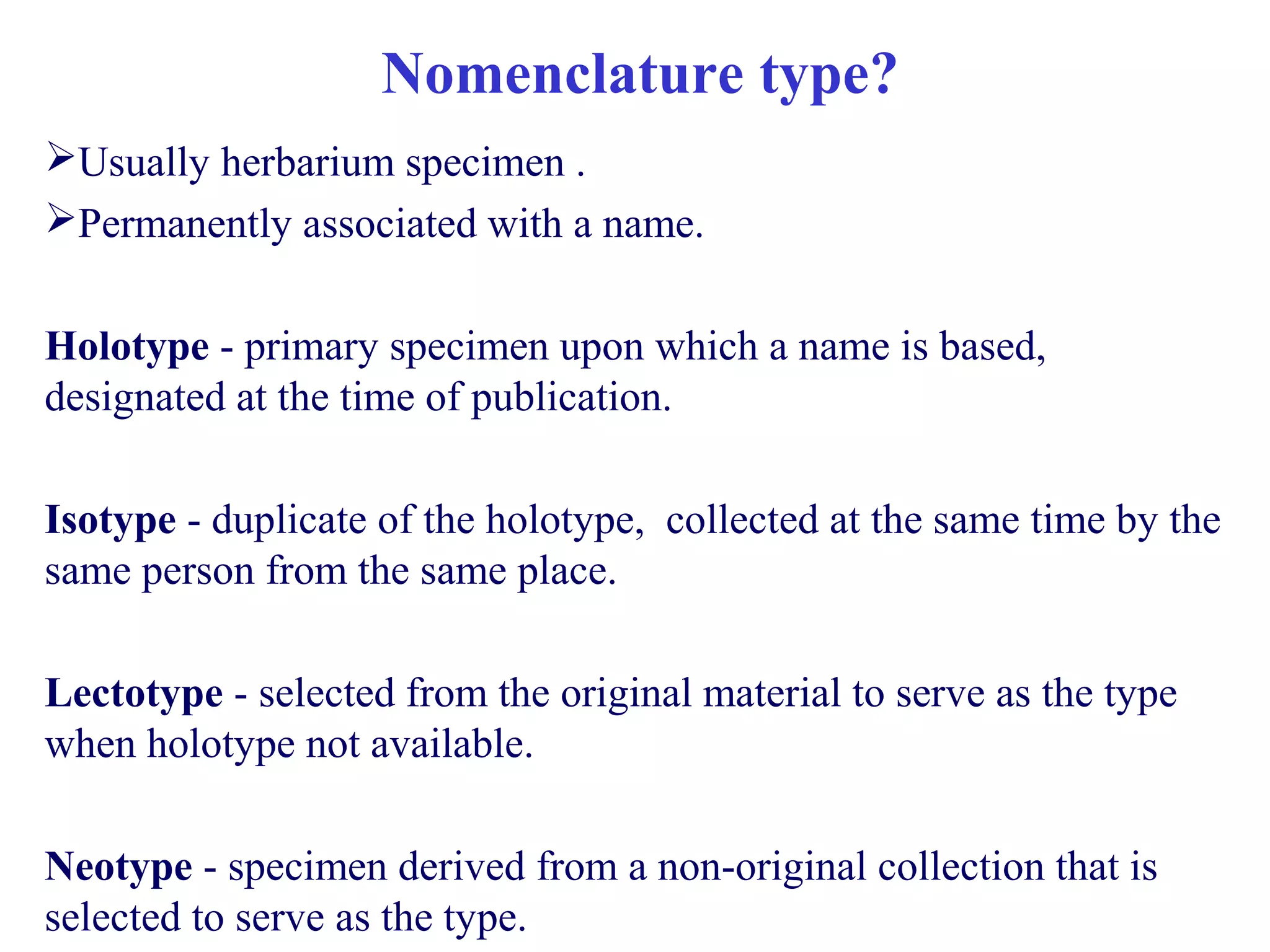 Plant nomenclature | PPT