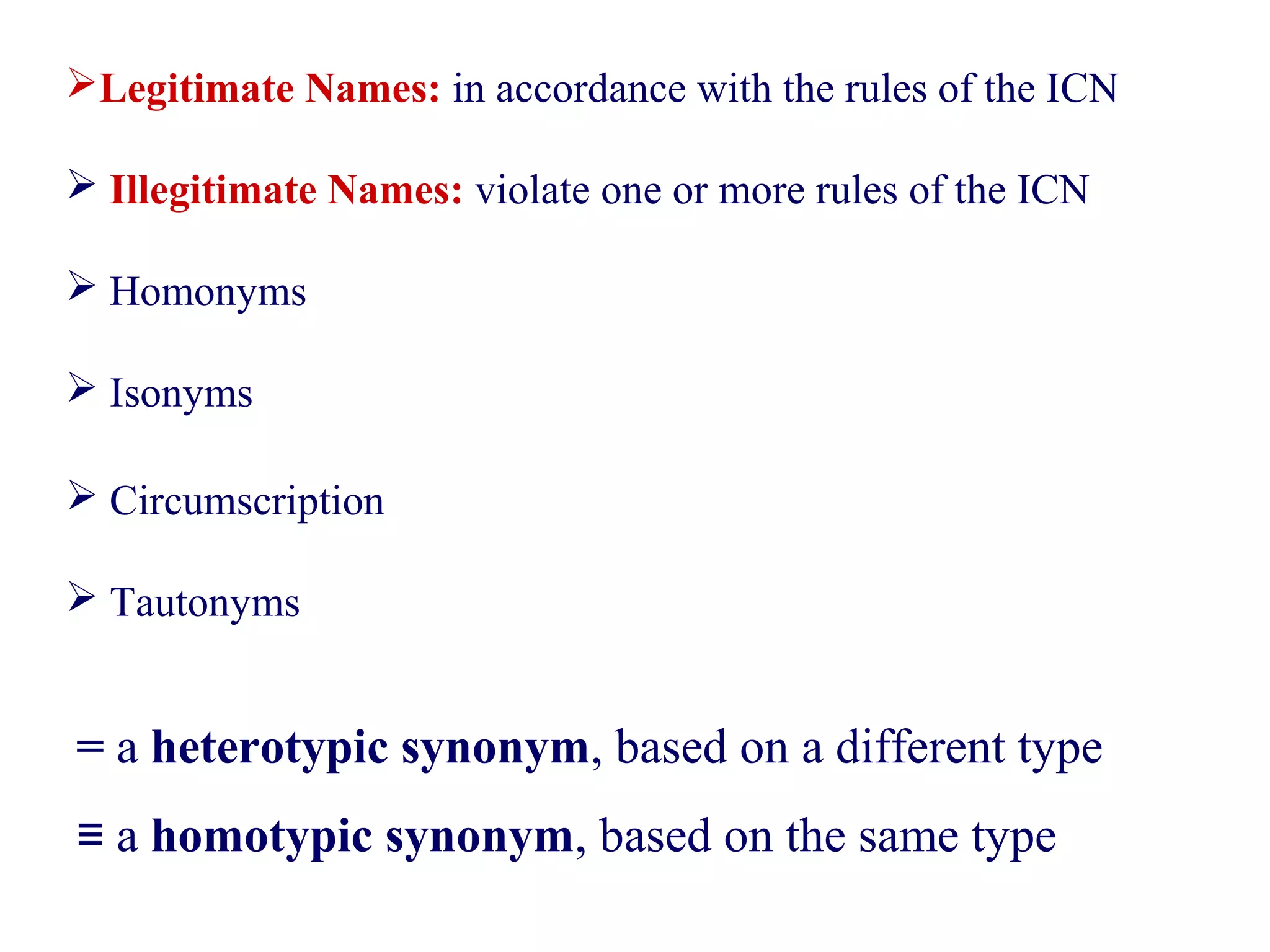 Plant nomenclature | PPT