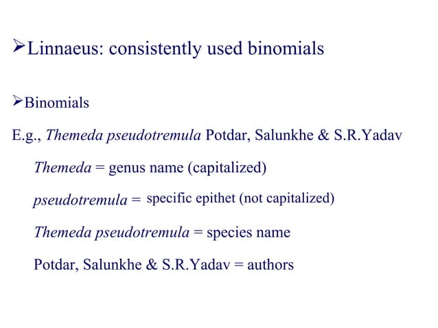 Plant nomenclature | PPT