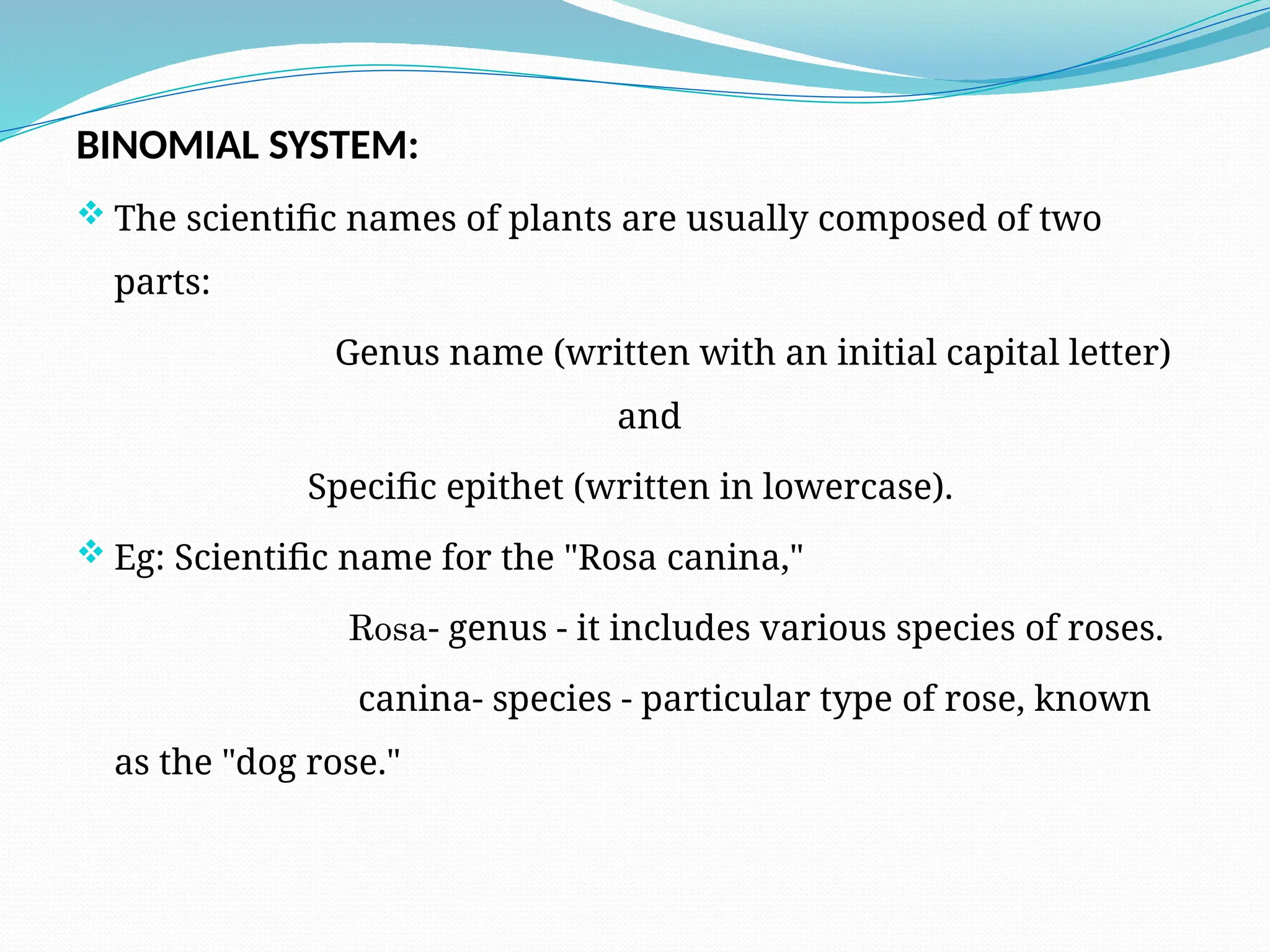 Introduction of Plant Nomenclature and Binomial System.pptx
