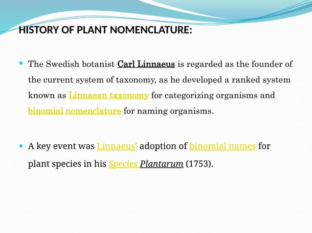 Introduction of Plant Nomenclature and Binomial System.pptx