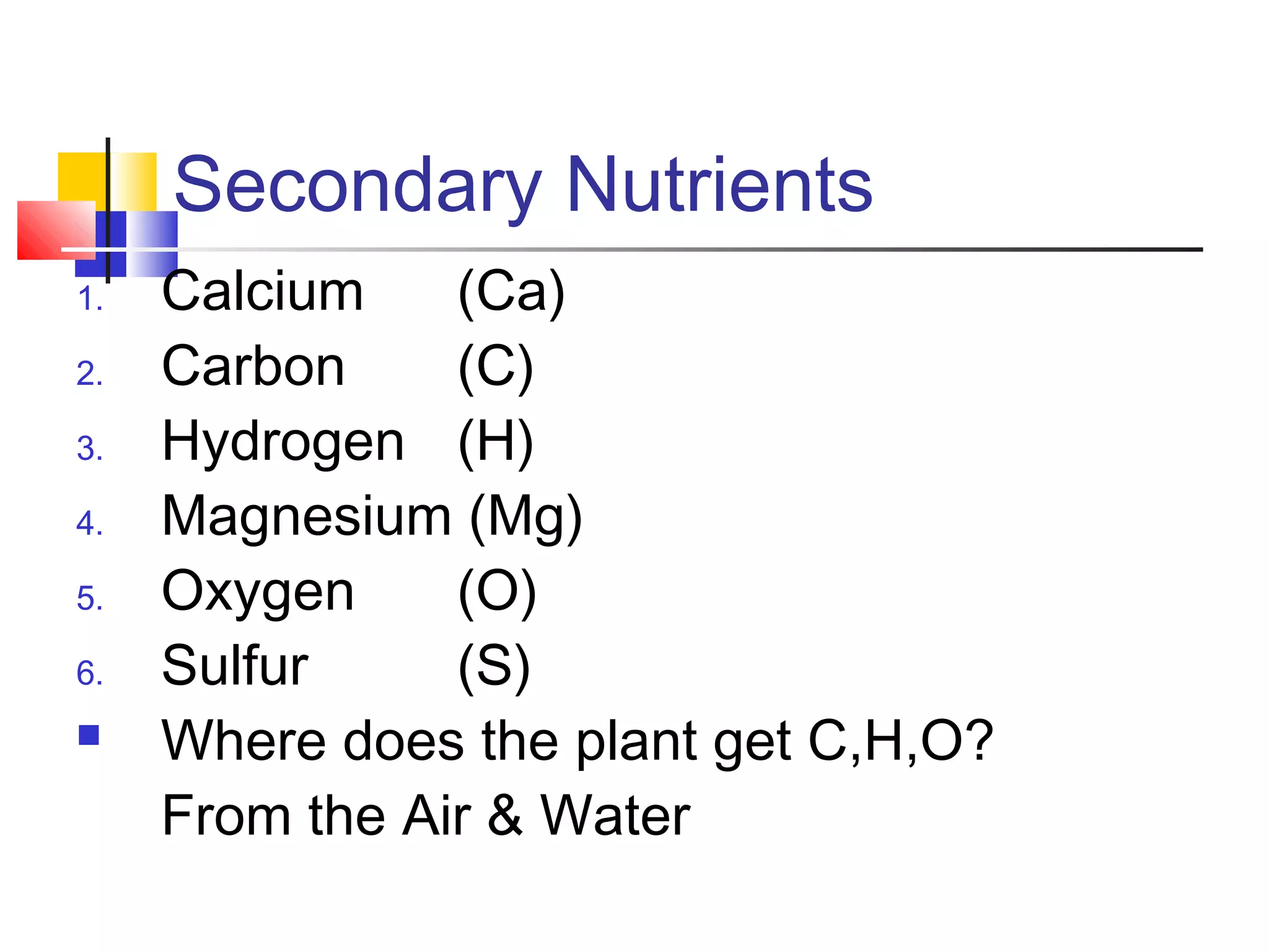 Plant nutrients | PPT