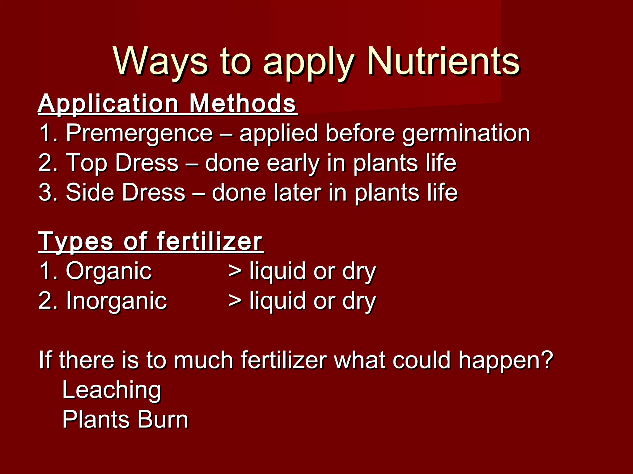 Plant nutrients | PPT