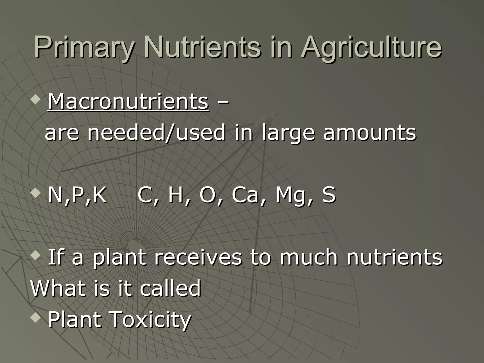 Plant nutrients | PPT