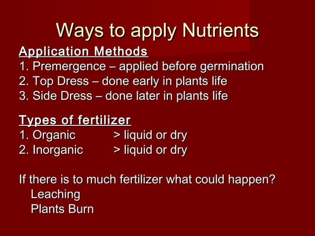 Plant nutrients | PPT
