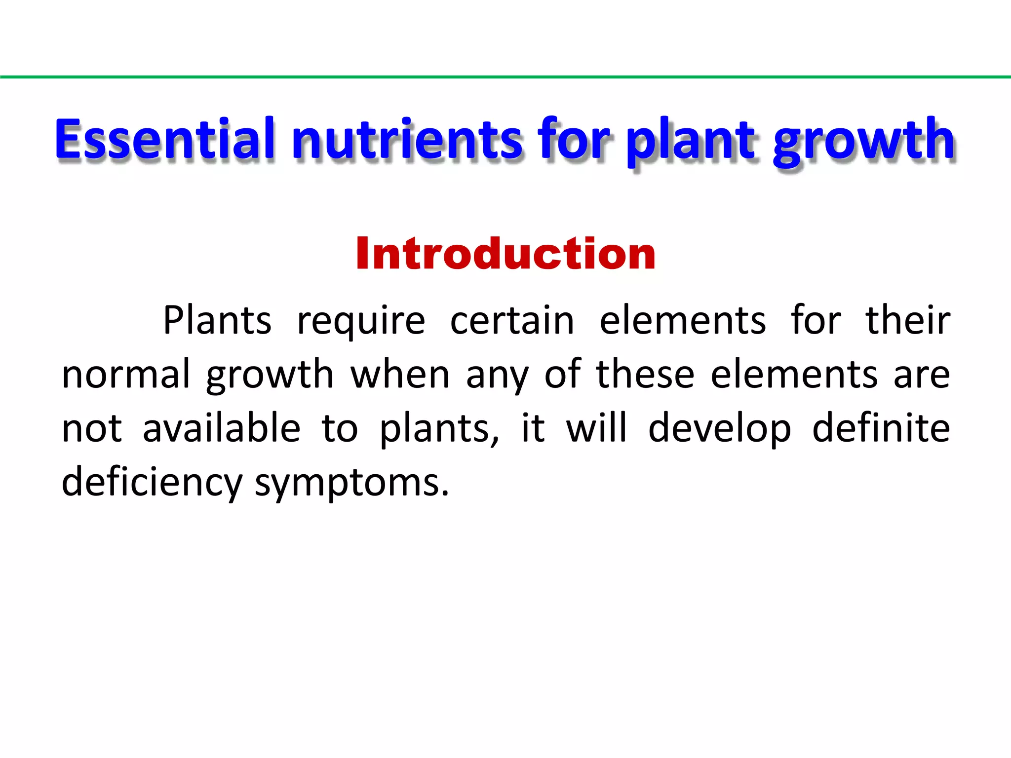 Plant nutrients deficiency symptoms | PPTX