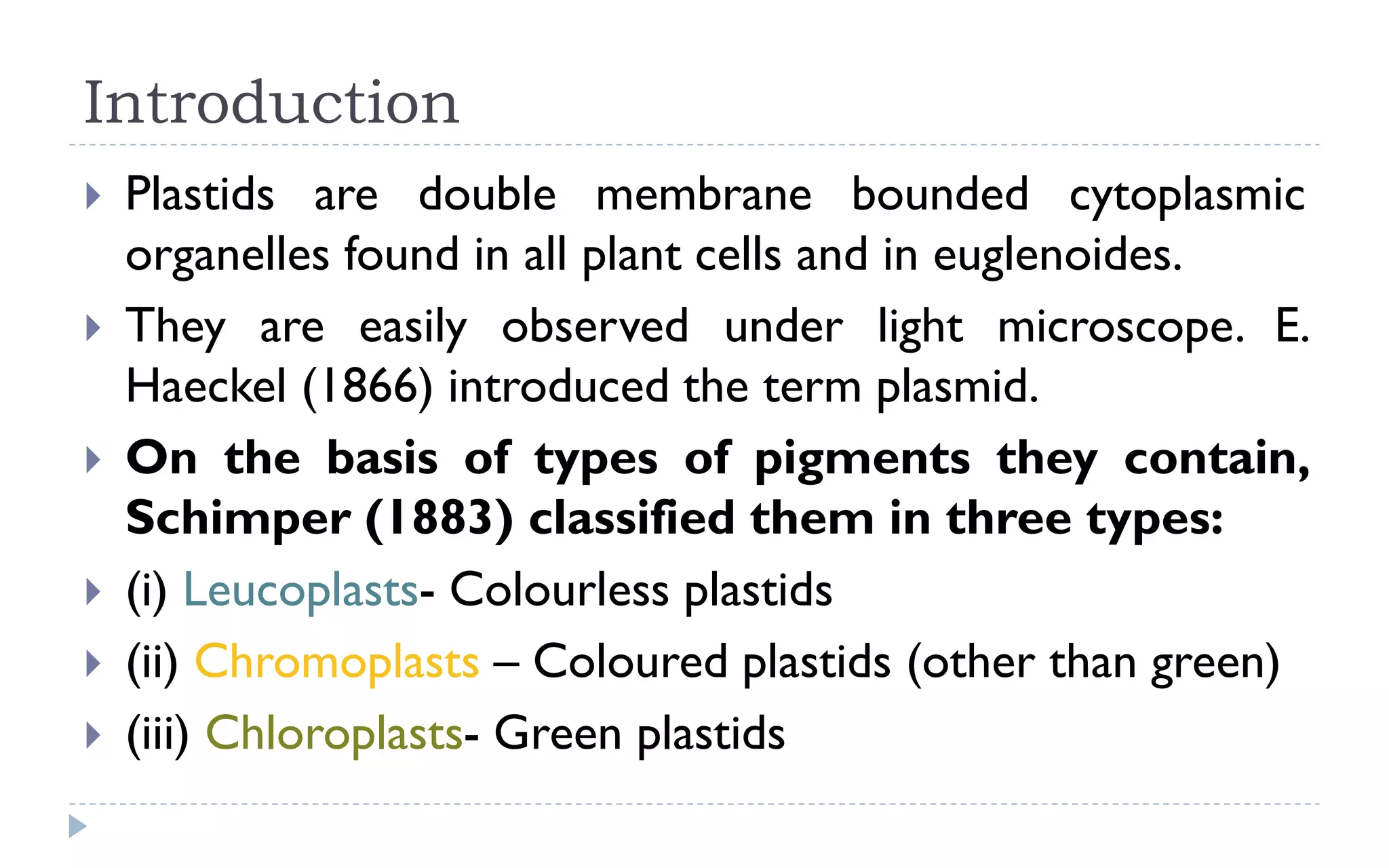Plant organelles (Plasmodesmata, Vacuole, Plastids) | PDF