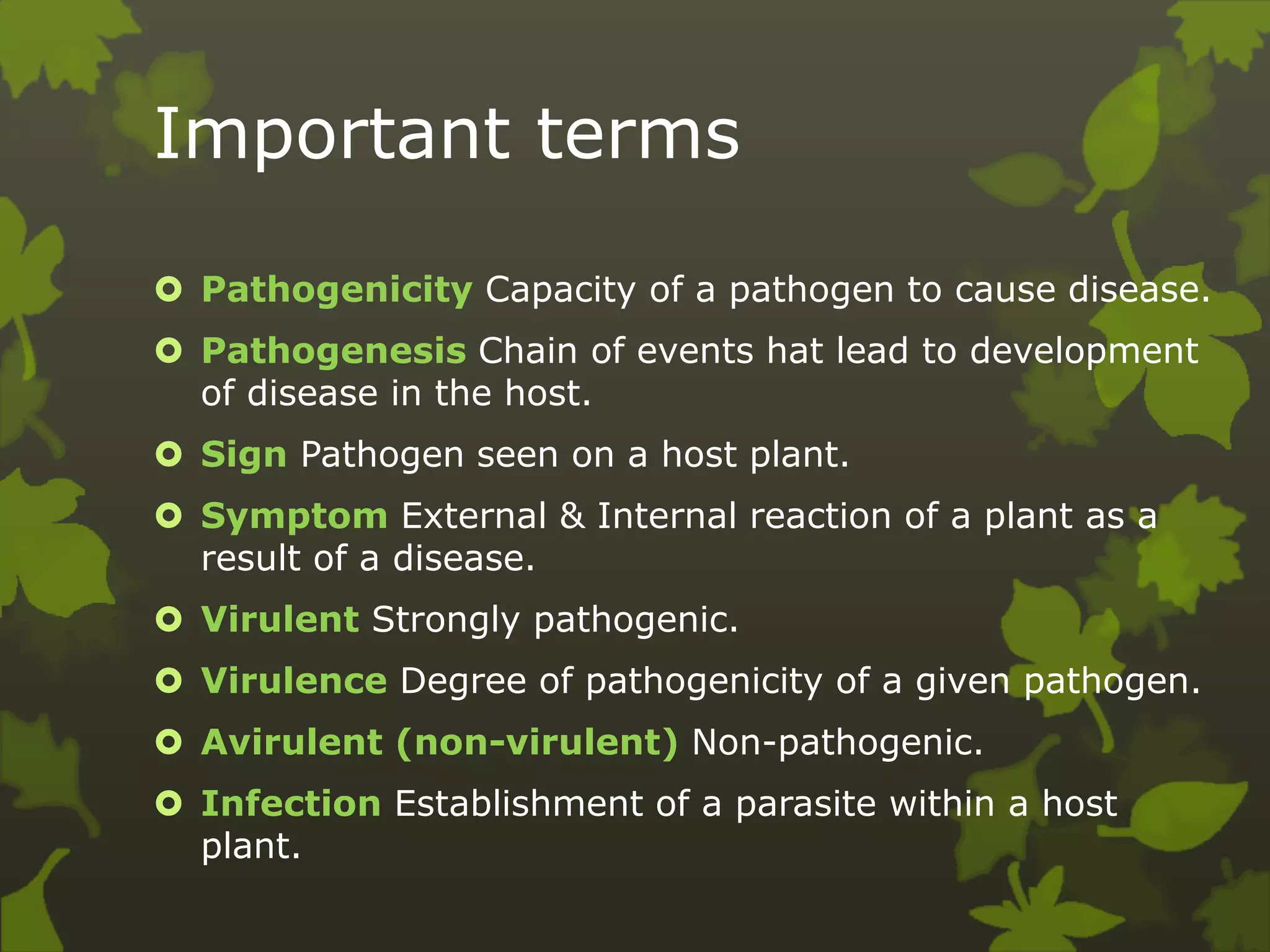 Plant pathology (phytopathology) | PPTX
