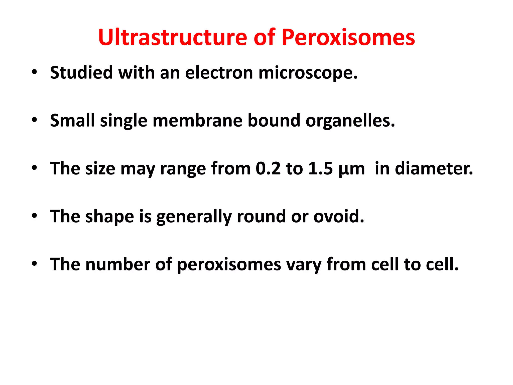 PLANT PEROXISOMES SMG | PPT