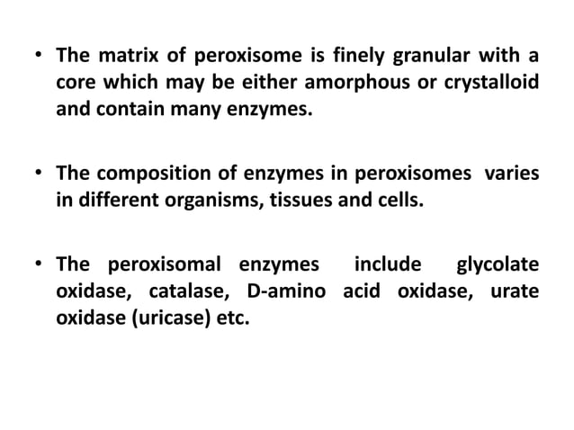 PLANT PEROXISOMES SMG | PPT