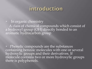 Plant phenolic compounds | PPT