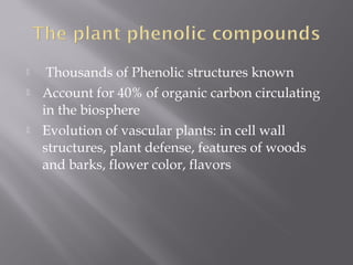 Plant phenolic compounds | PPT
