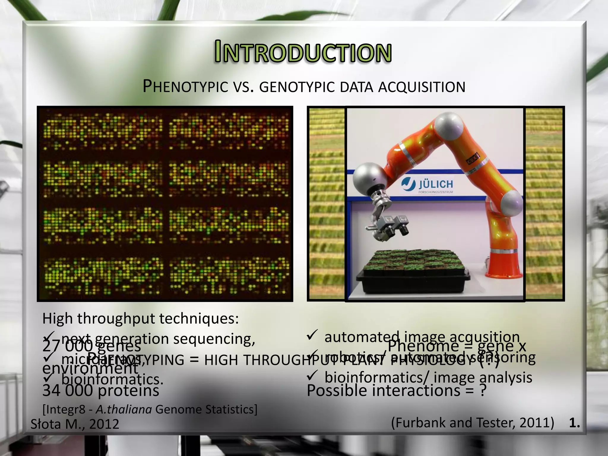 Plant phenotyping platforms | PDF