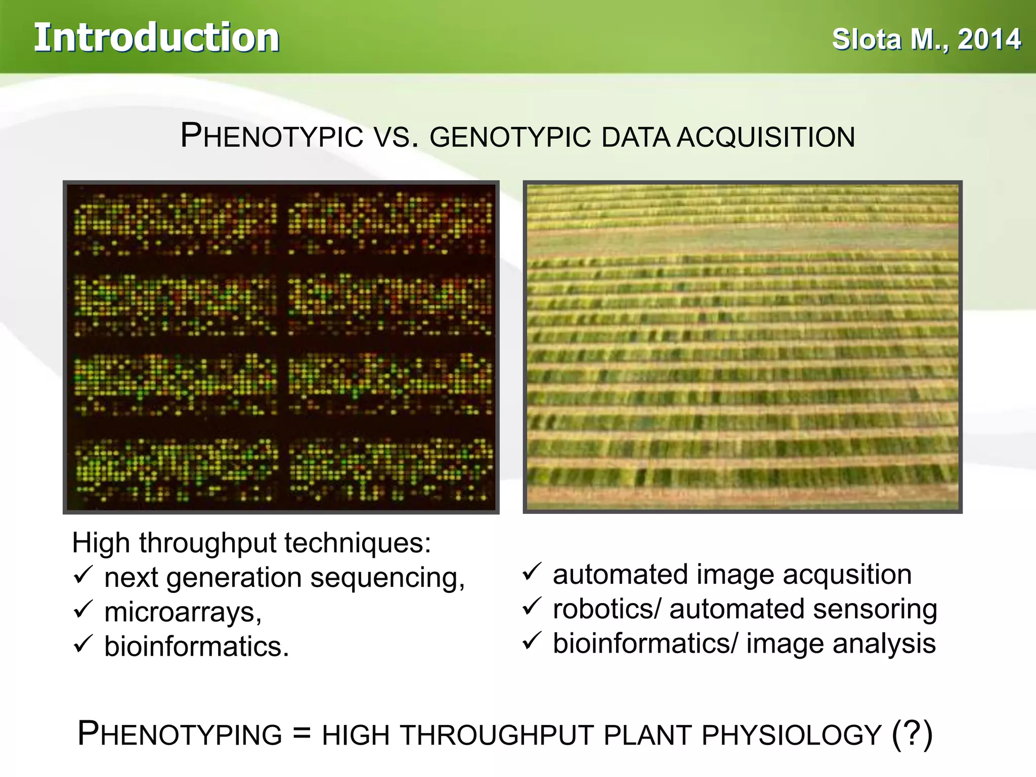 Plant phenotyping systems | PDF