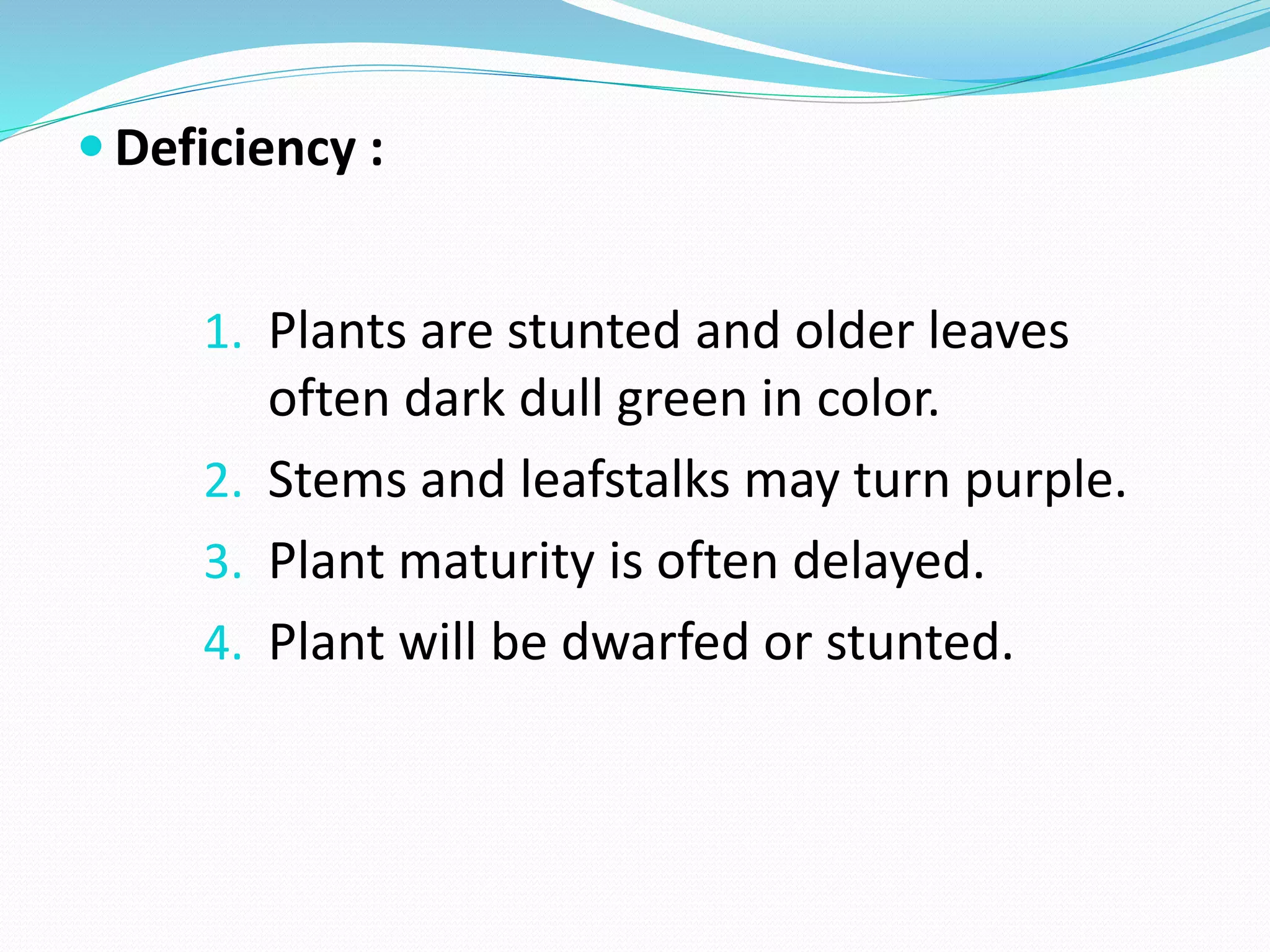 Plants Nutrients and Deficiency, Toxicity Symptoms | PPTX