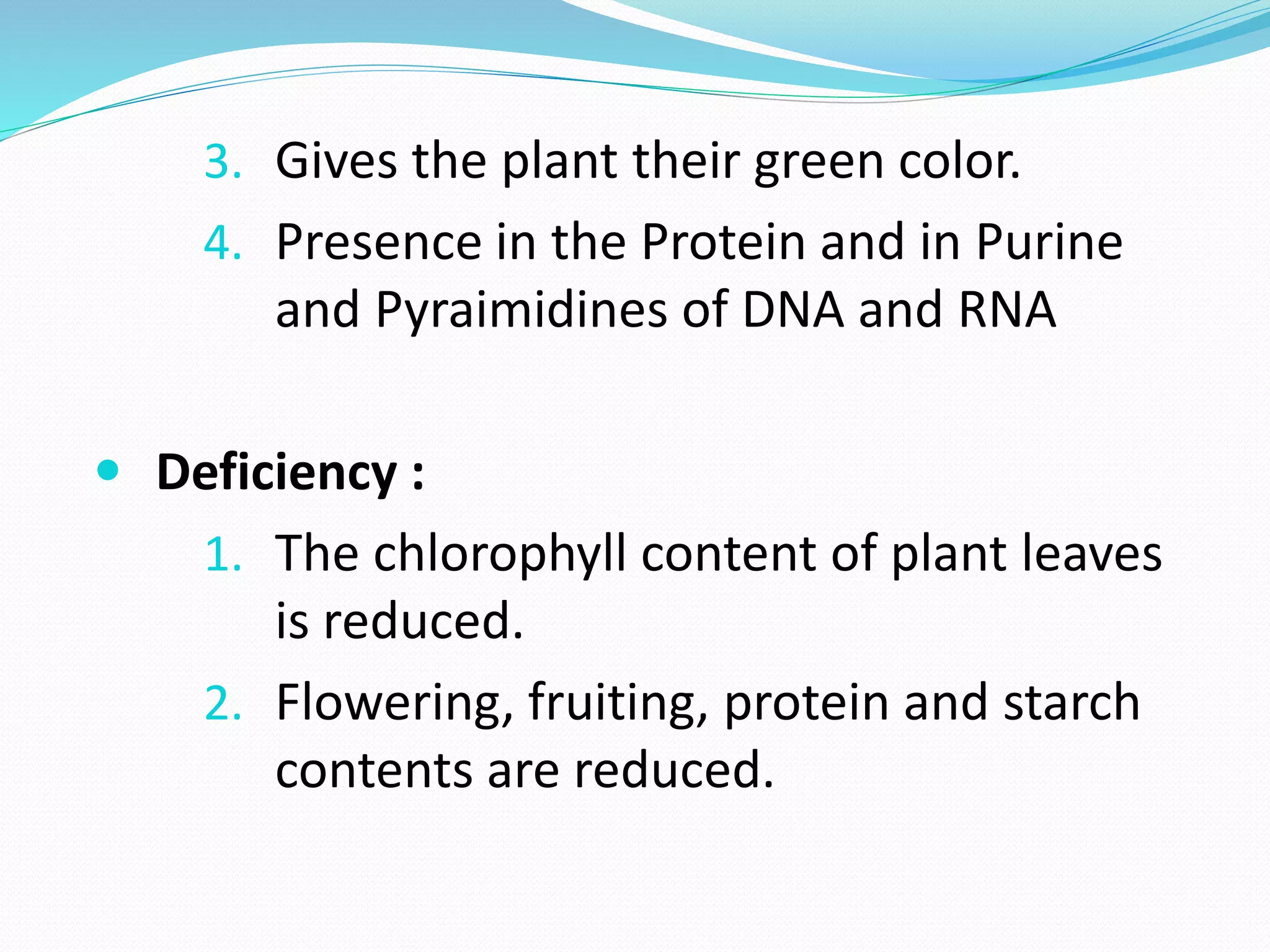 Plants Nutrients and Deficiency, Toxicity Symptoms | PPTX