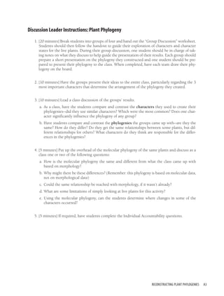 Plant Phylogeny Lab | PDF
